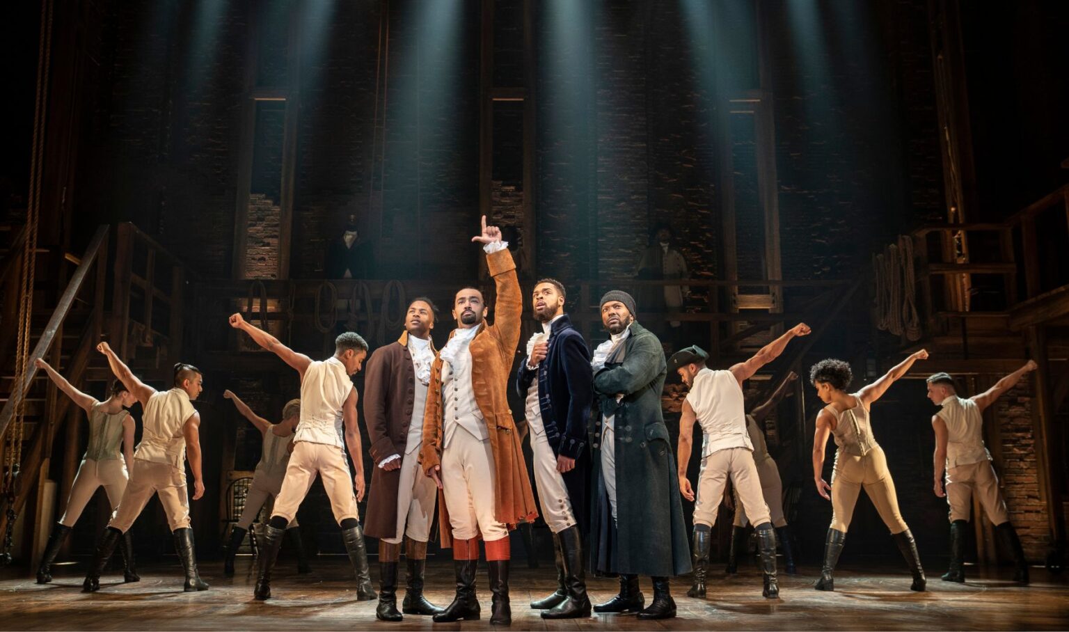 Company in HAMILTON National Tour. Photo Credit: Joan Marcus